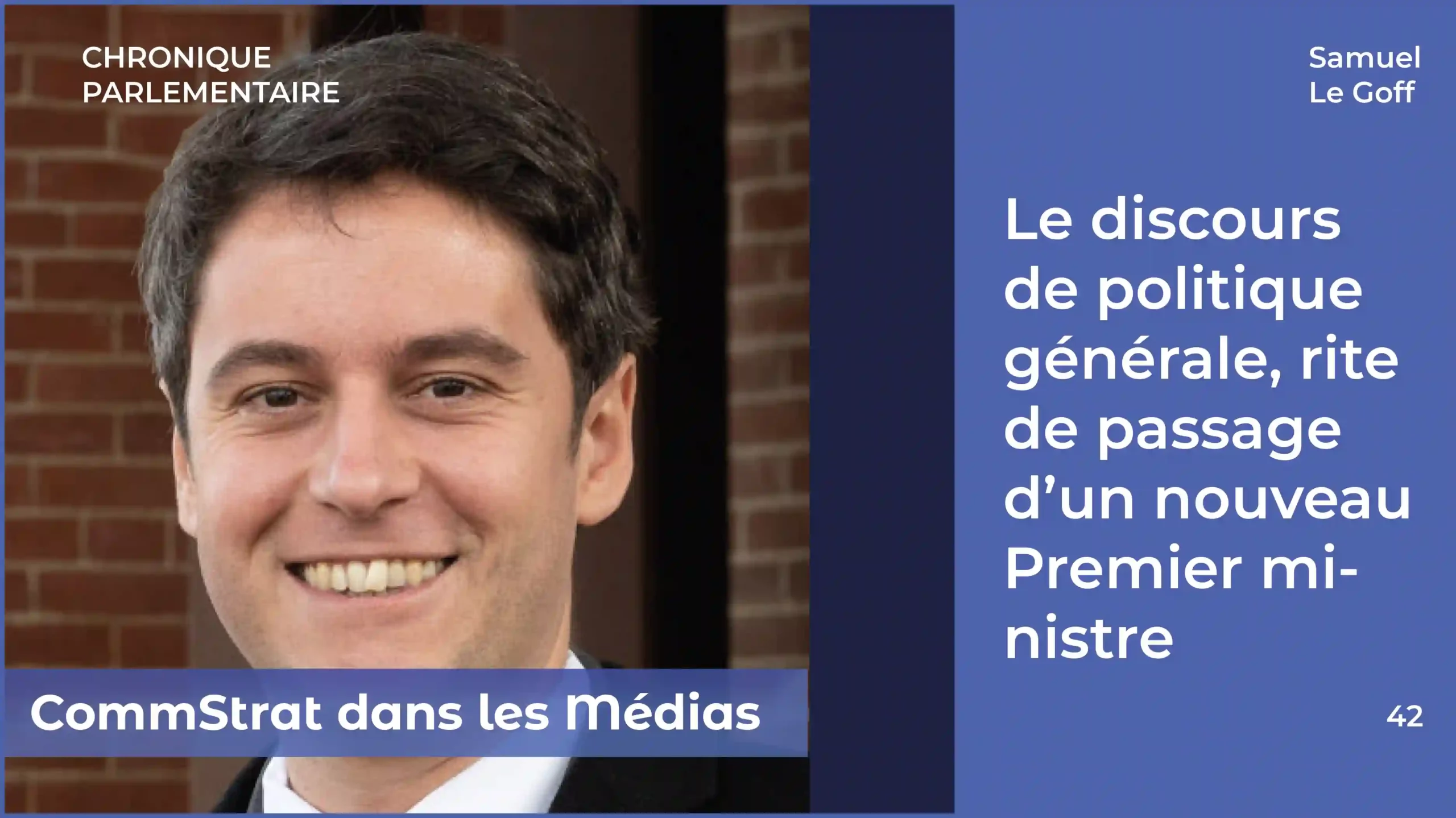 Le discours de politique générale, rite de passage d’un nouveau Premier ...